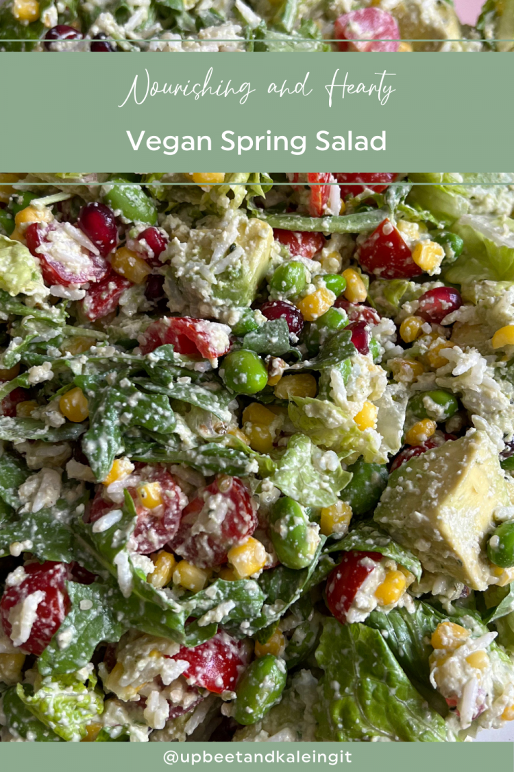 Nourishing and Hearty Vegan Spring Salad - Upbeet & Kaleing It