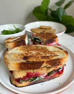 The Best Vegan Grilled Autumn Sandwich - Upbeet & Kaleing It