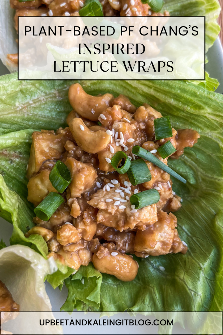 Plant-Based Pf Chang's Inspired Lettuce Wraps - Upbeet & Kaleing It