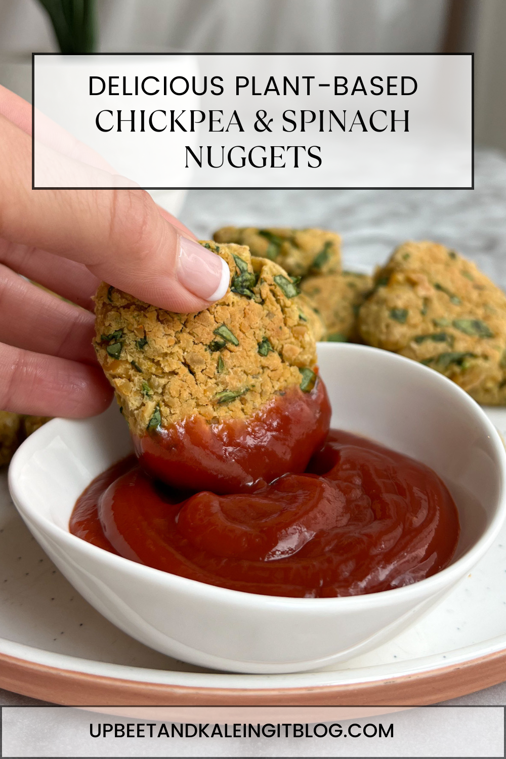 Delicious Plant-Based Chickpea & Spinach Nuggets - Upbeet & Kaleing It