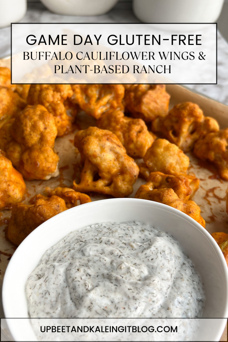 Game Day Gluten-Free Buffalo Cauliflower Wings & Plant-Based Ranch ...